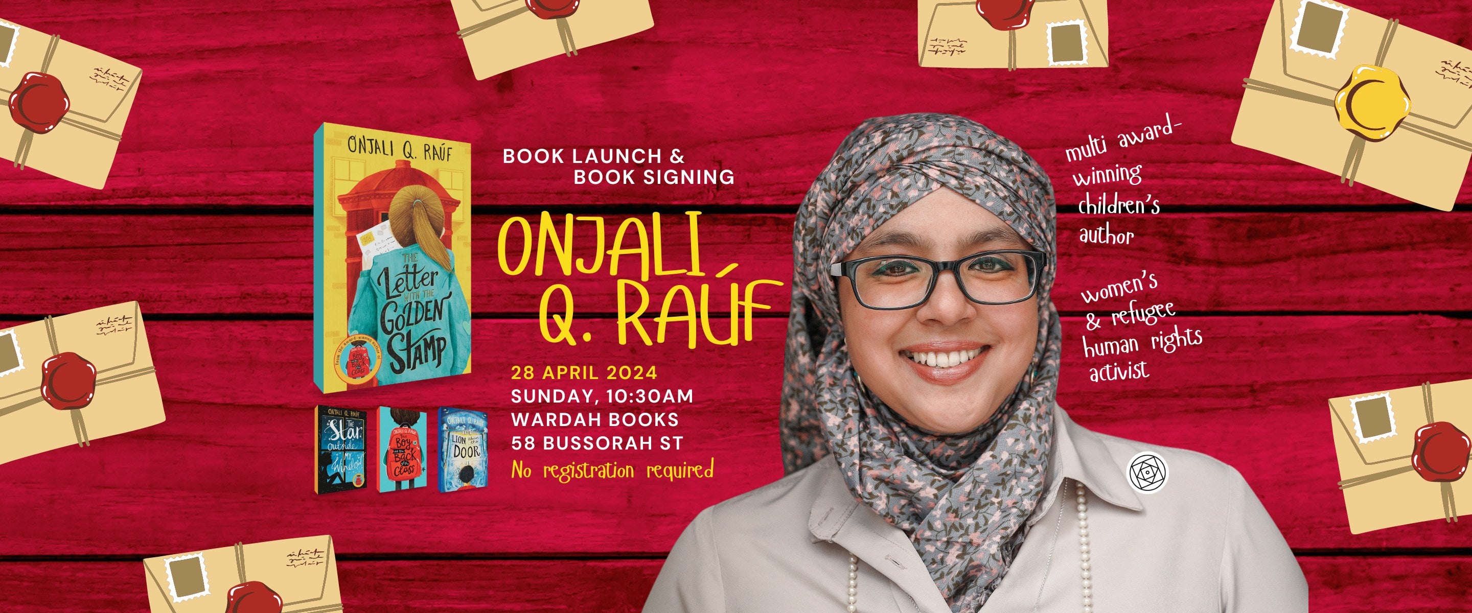 Book Launch & Signing: Onjali Q. Raúf — Wardah Books