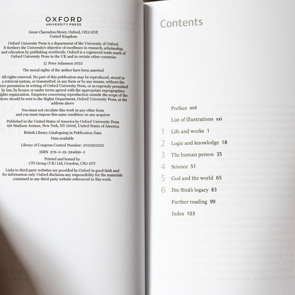 Ibn Sina: A Very Short Introduction — Wardah Books
