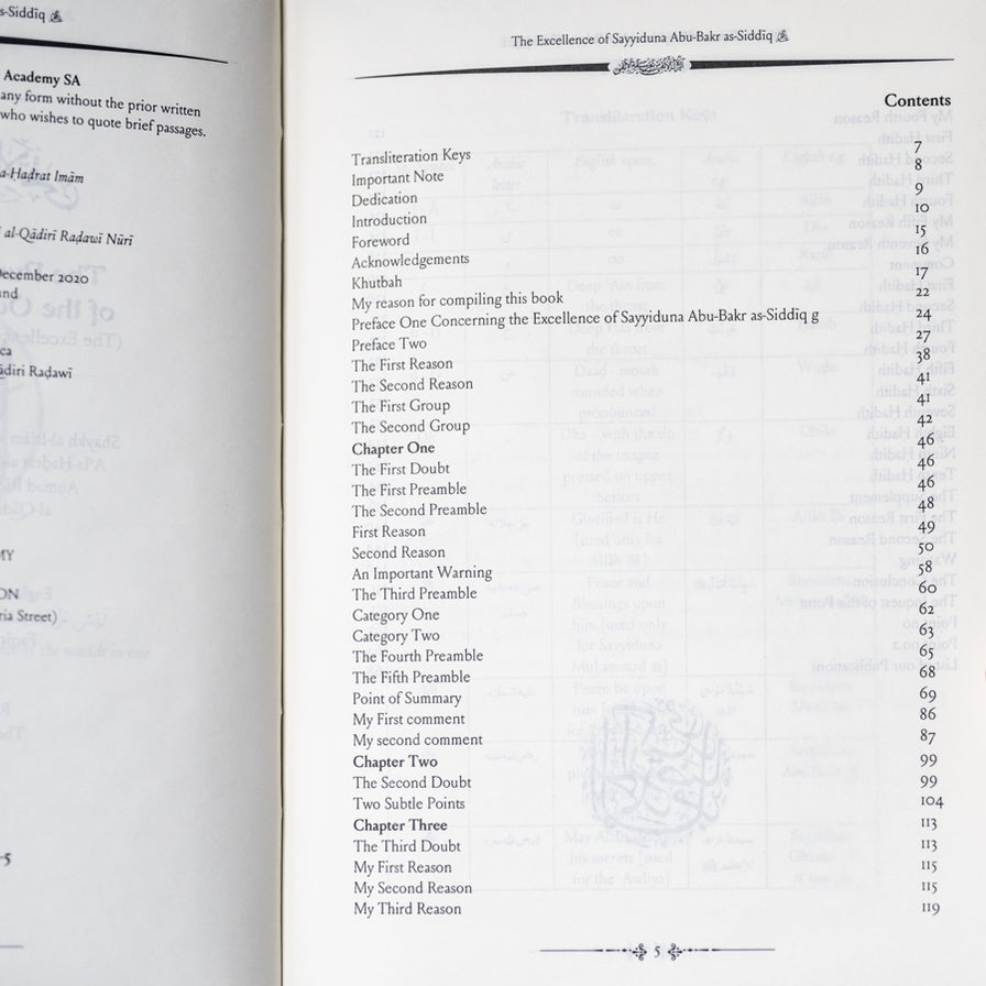 The Excellence of Sayyiduna Abu Bakr as Siddiq — Wardah Books