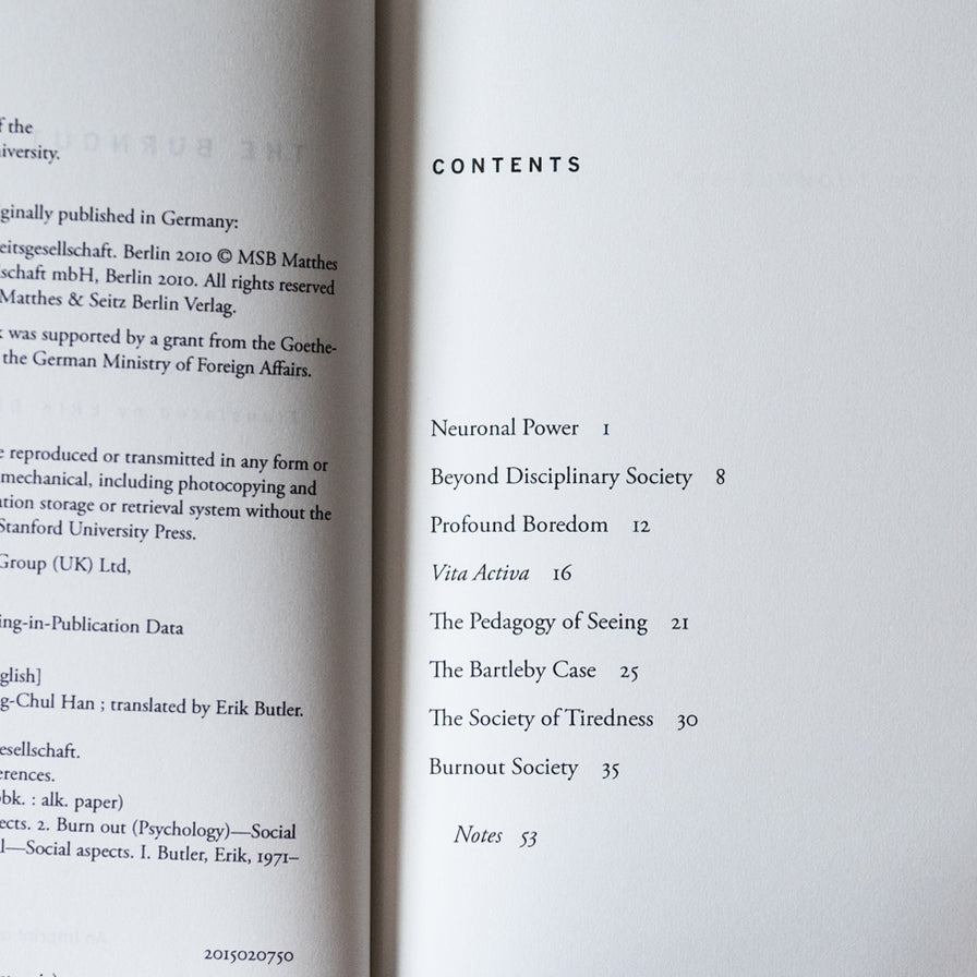 The Burnout Society — Wardah Books
