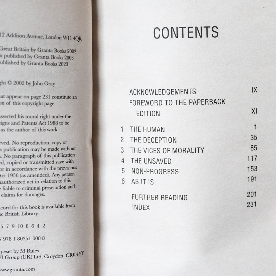 Straw Dogs: Thoughts on Humans and Other Animals — Wardah Books