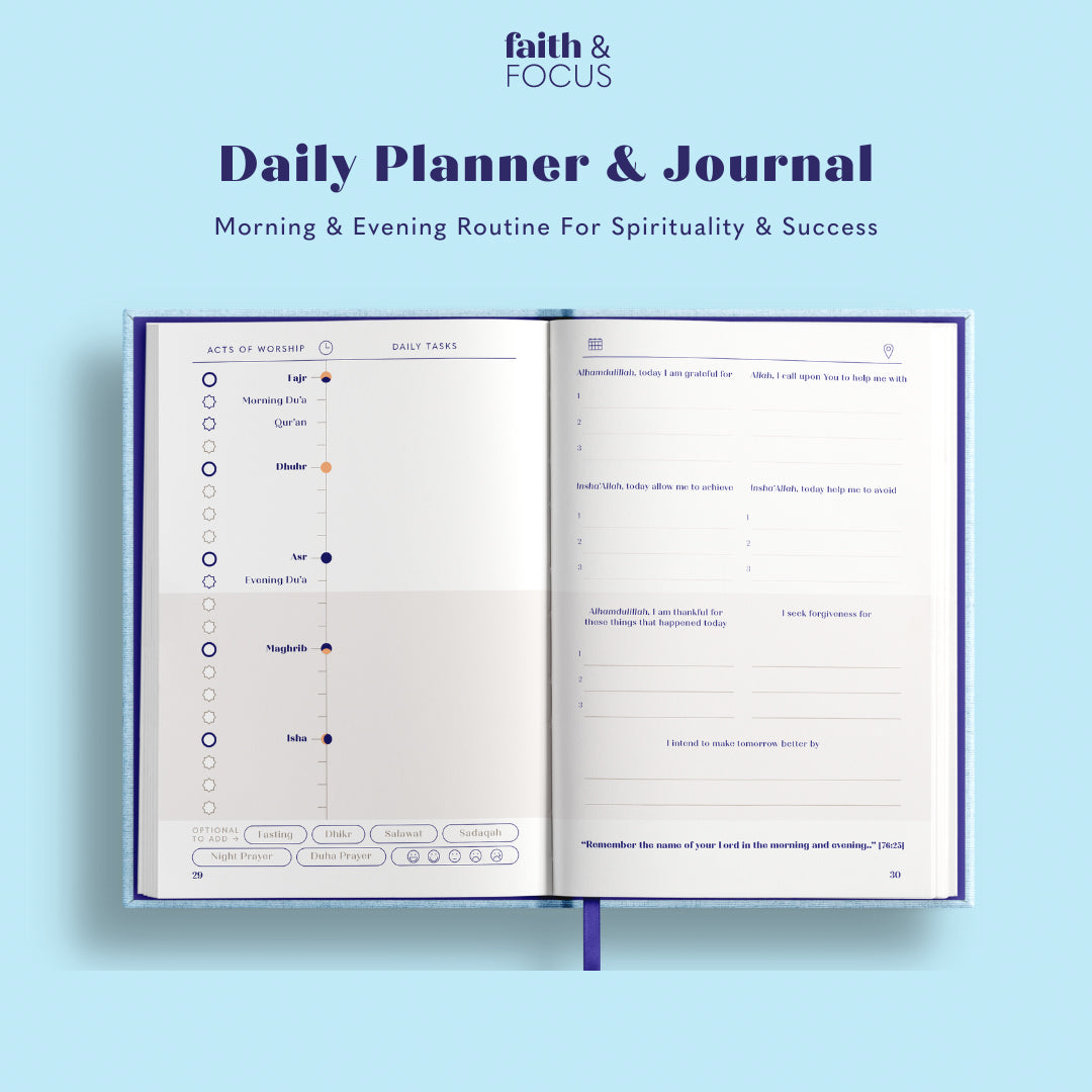 Faith & Focus Daily Planner — Wardah Books