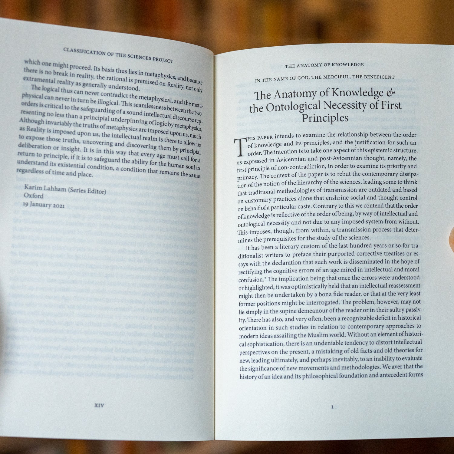 The Anatomy of Knowledge and the Ontological Necessity of First Princi ...