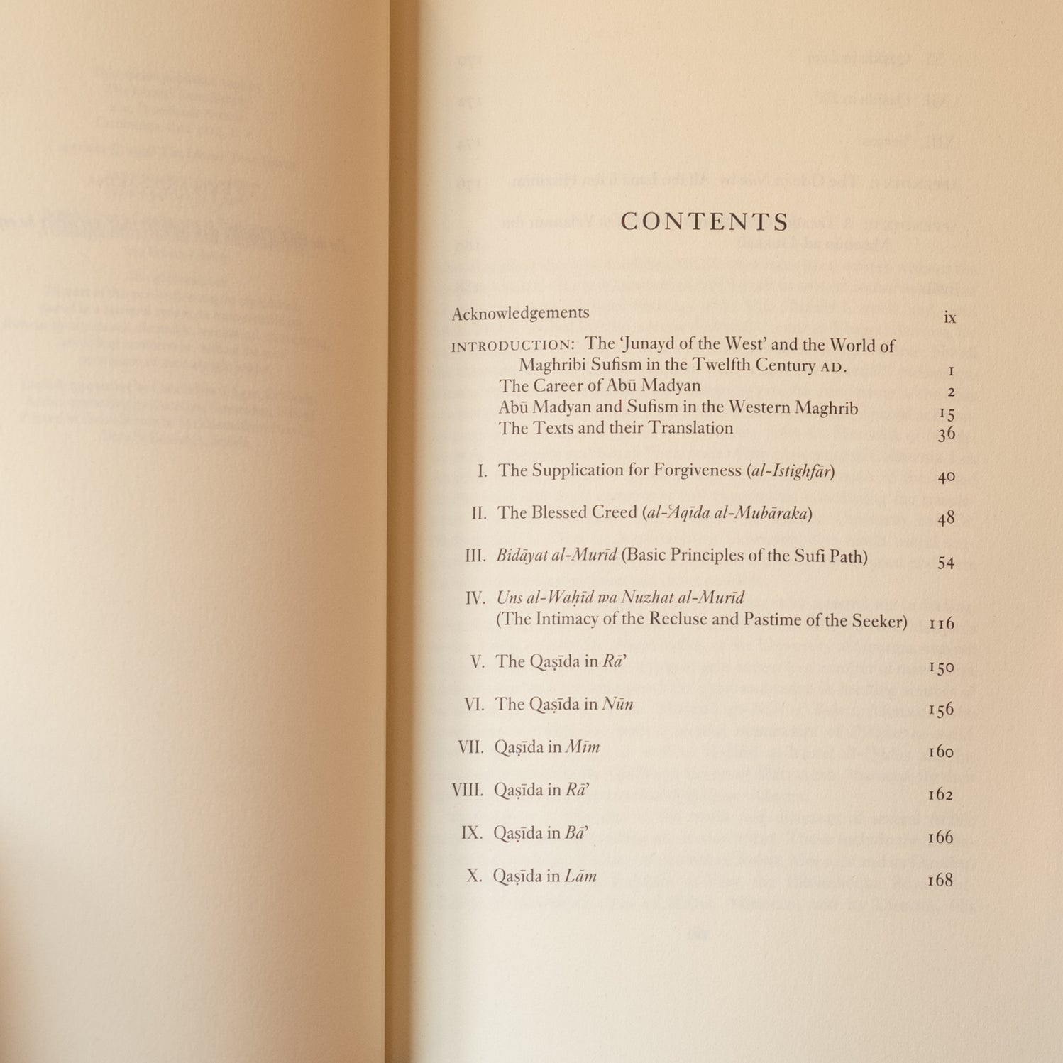 The Way of Abu Madyan: The Works of Abu Madyan Shu'ayb — Wardah Books